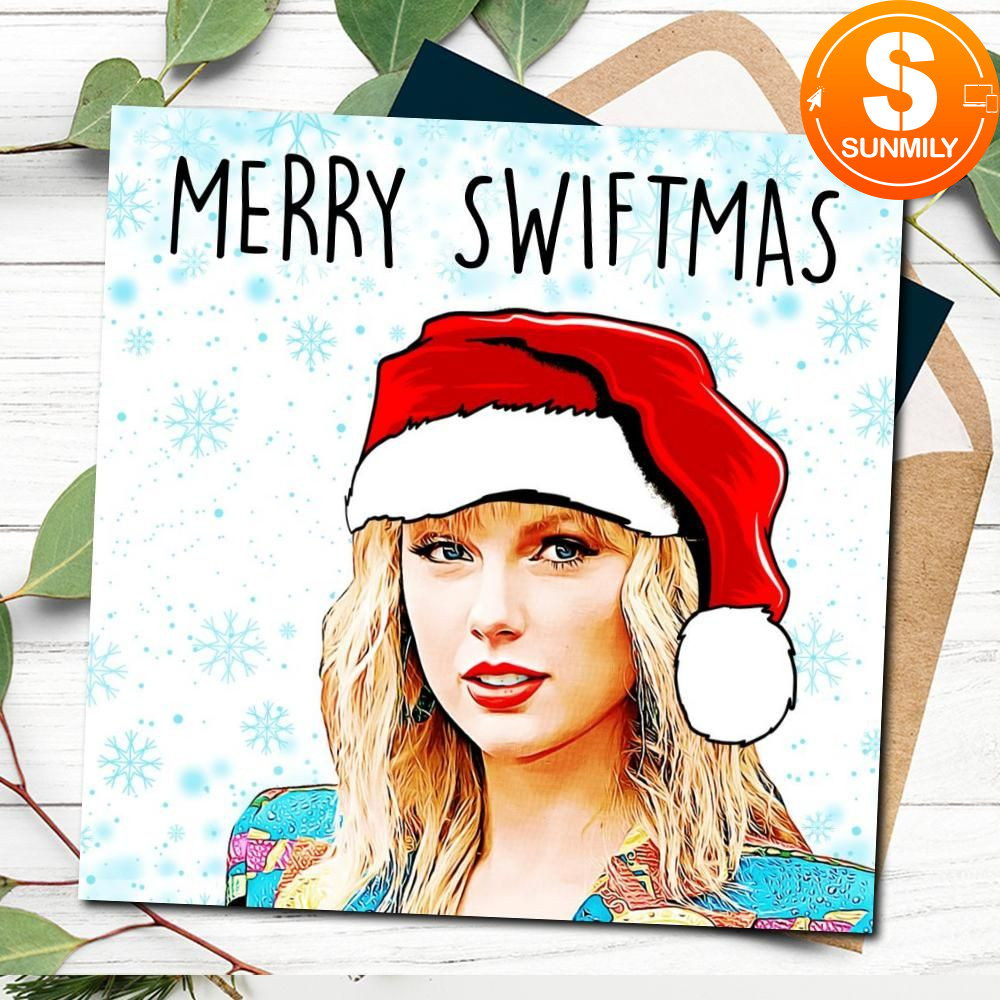 Taylor Swift Merry Swiftmas Christmas Card Template Printable | Sunmily