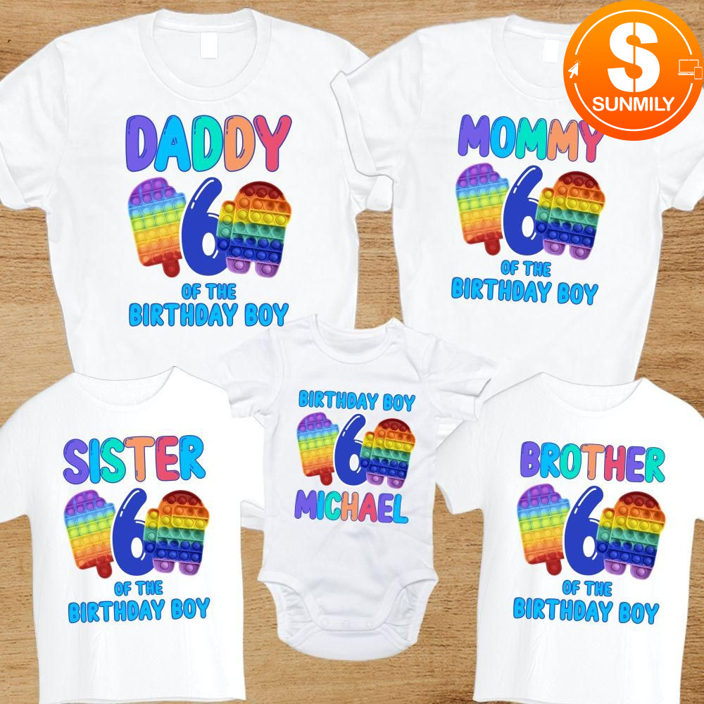 Pop It fidgets Family Birthday Party Matching PNG file | Sunmily